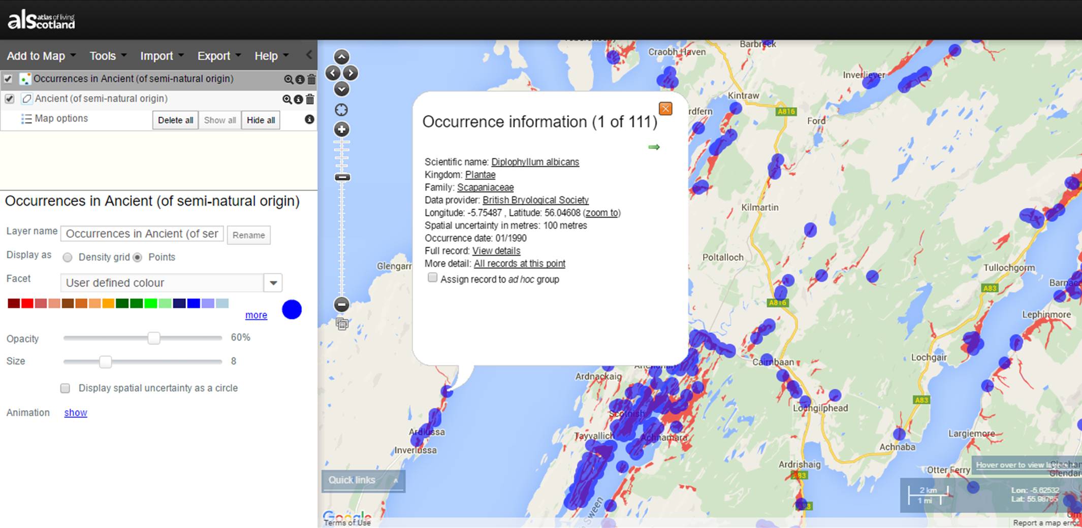 The National Biodiversity Network (NBN) Atlas of Living Scotland ...